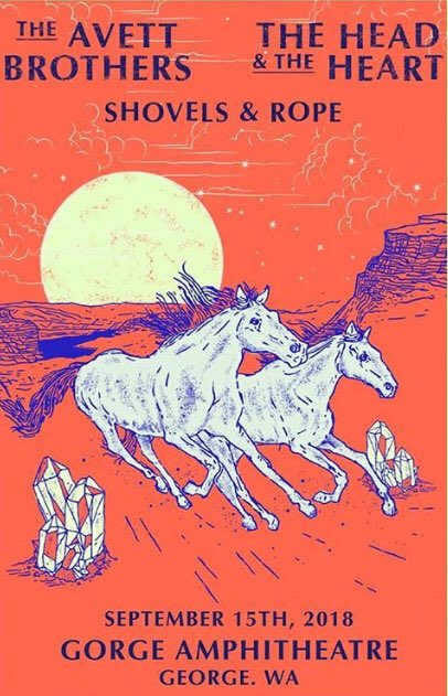 Gorge Amphitheatre 9/15 Poster : r/TheAvettBrothers