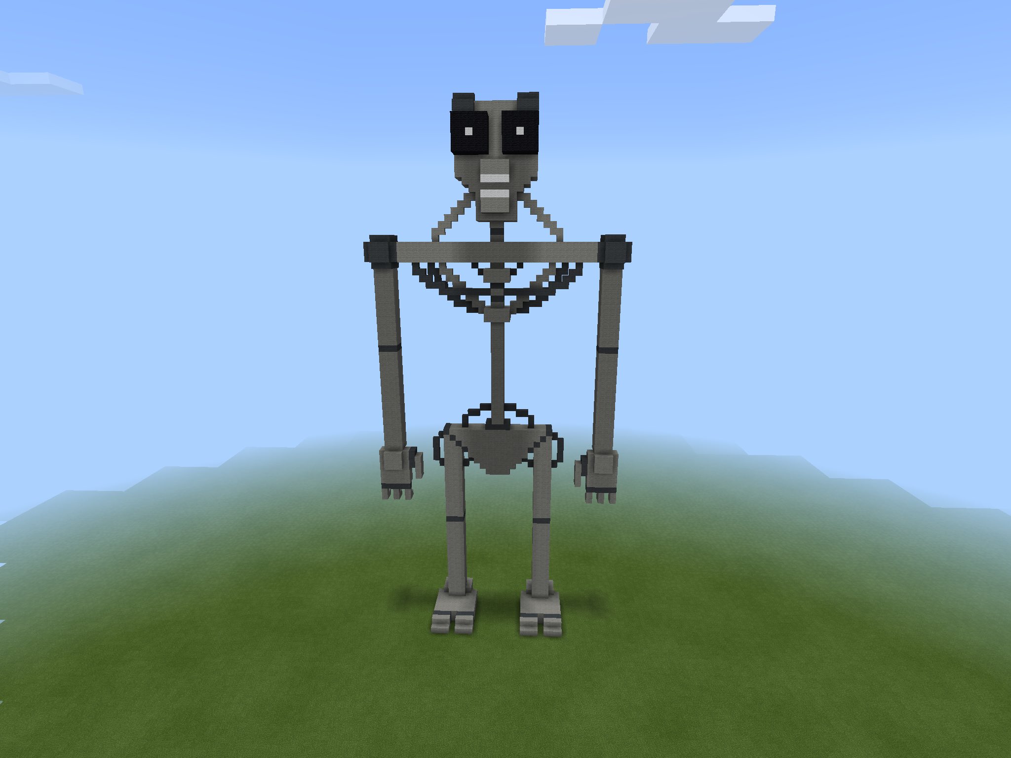Minecraft Skeleton Statue