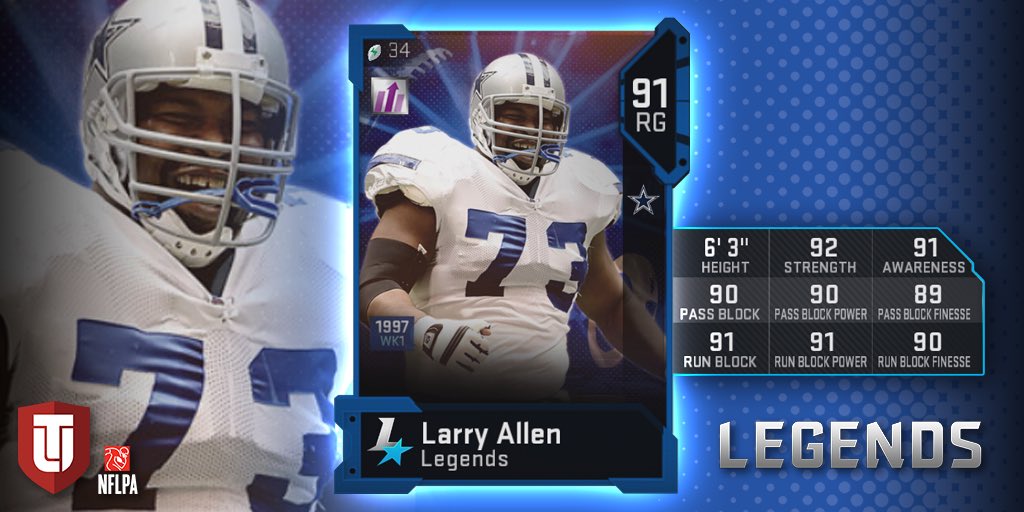 Legend Larry Allen : r/MaddenUltimateTeam