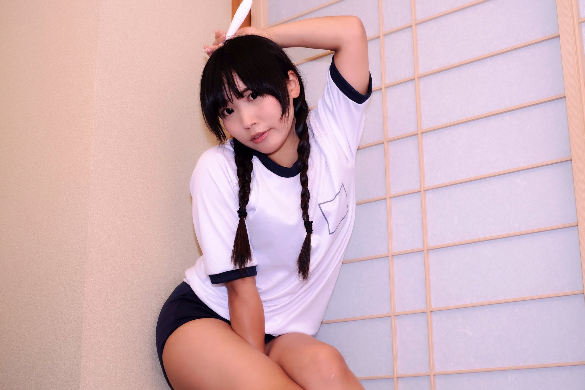 宇城ありさ ARISA UKI on Twitter: "今月のこだわりブロマは 宇城ありさの制服です (ブロマはもちろん未公開写真) #体操服 #ブルマ #ポートレート #コスプレ #セルフ ...