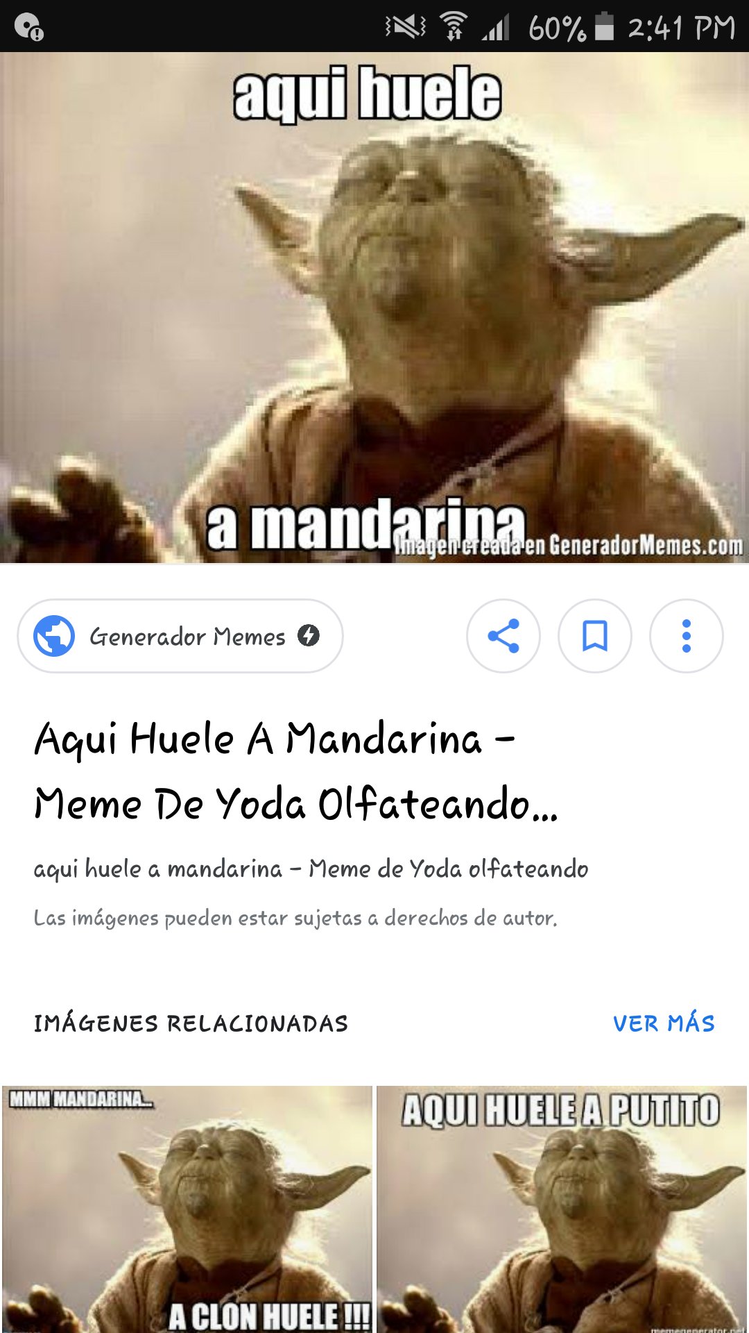 Memes Yoda Olfateando