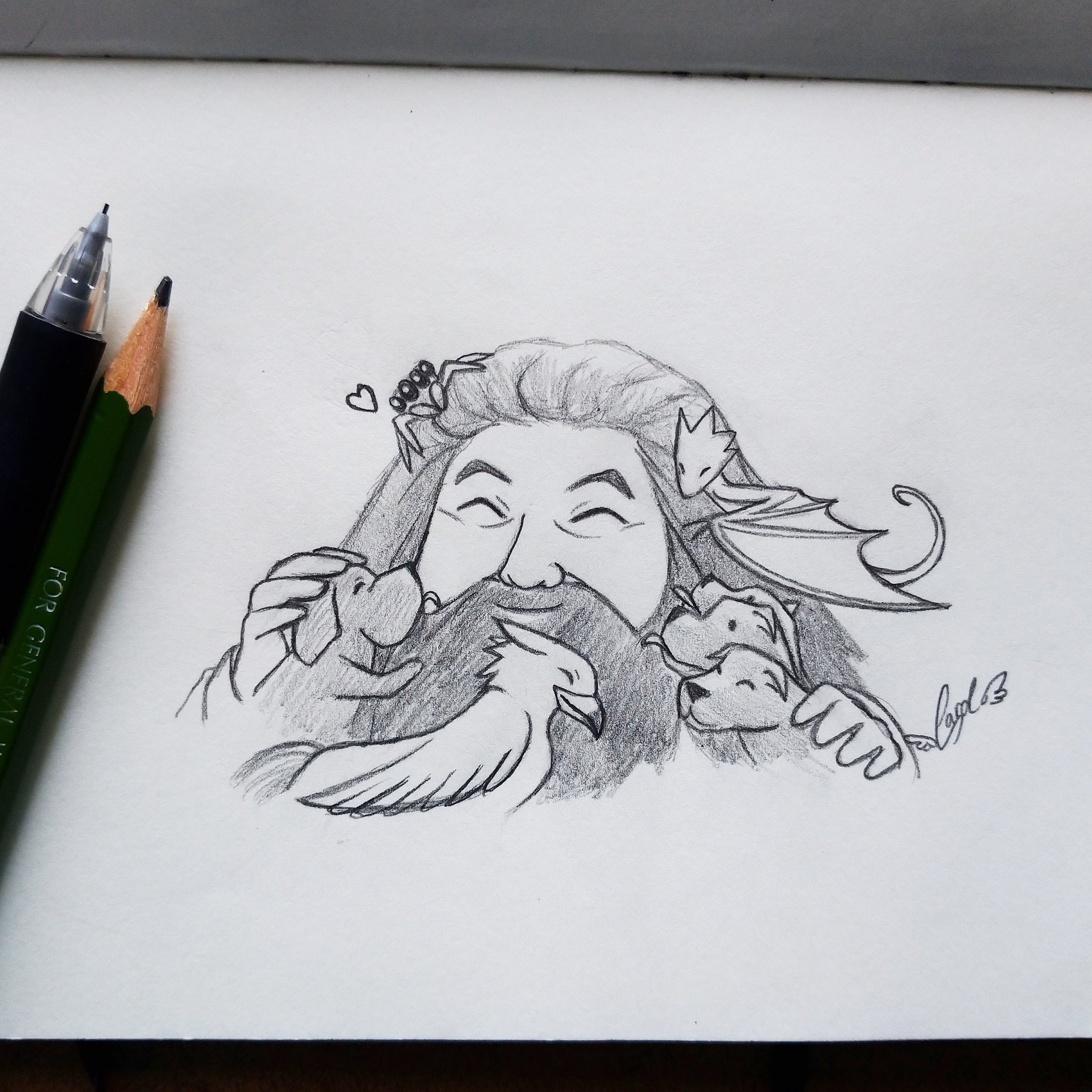 Harry Potter Fluffy Drawing