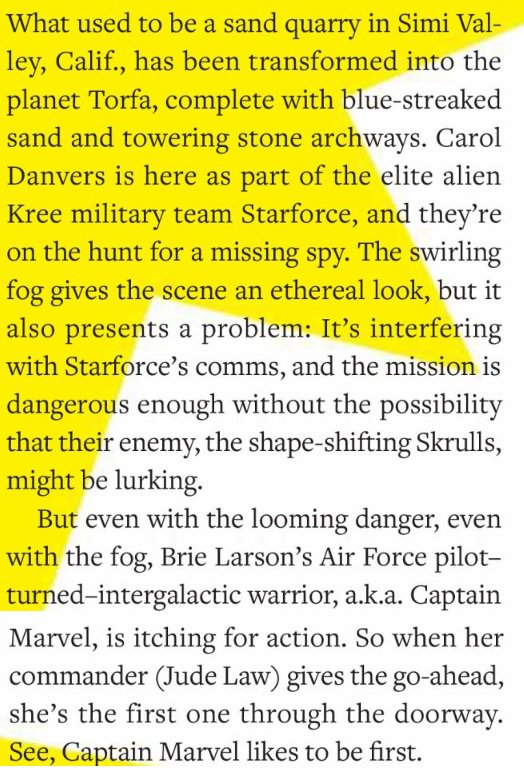 Scene Captain Marvel Menunjukan Misi Starforce di Planet Torfa - Greenscene