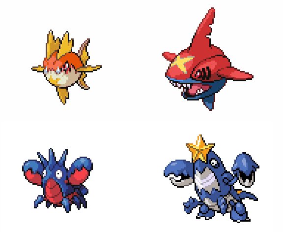 Carvanha Evolution Chart