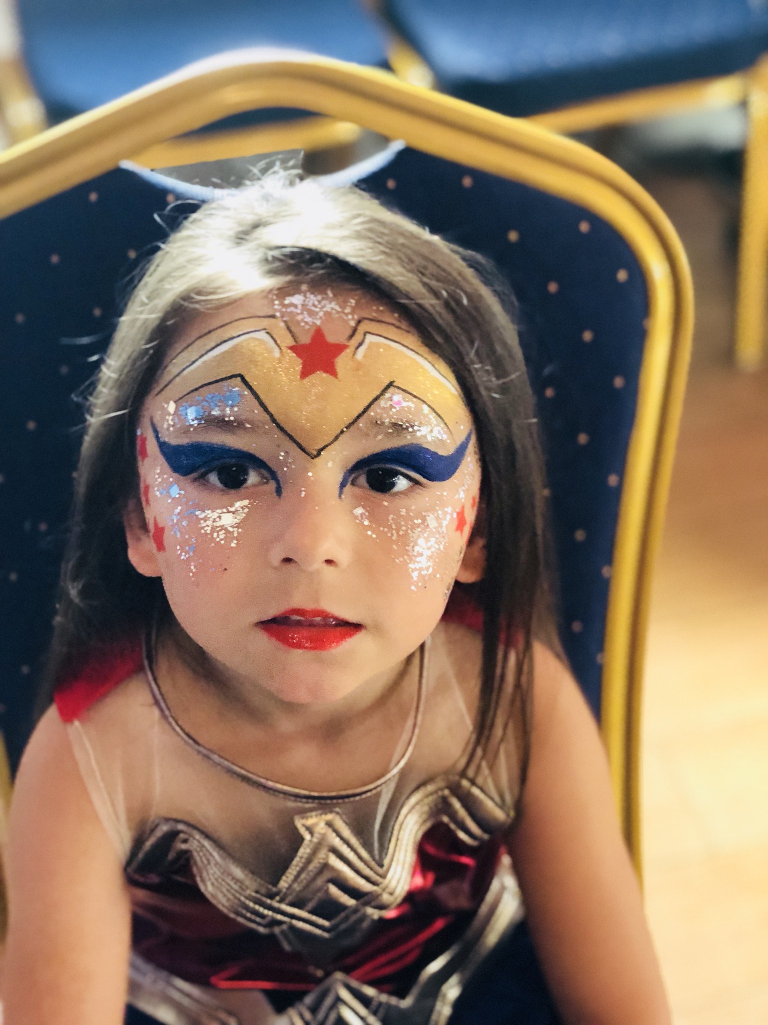 Wonder Woman Face Paint Shawna D. Make Up: January 2018