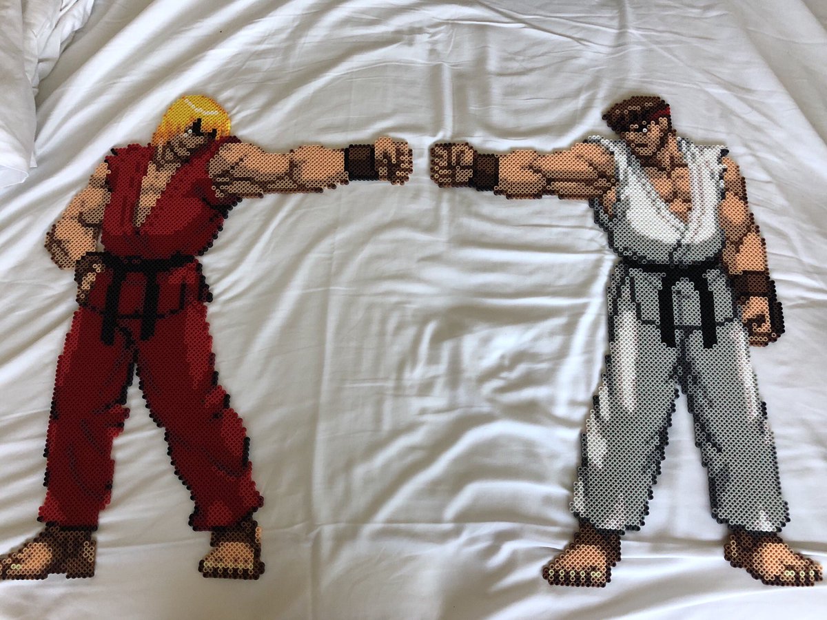 Ryu And Ken Fist Bump