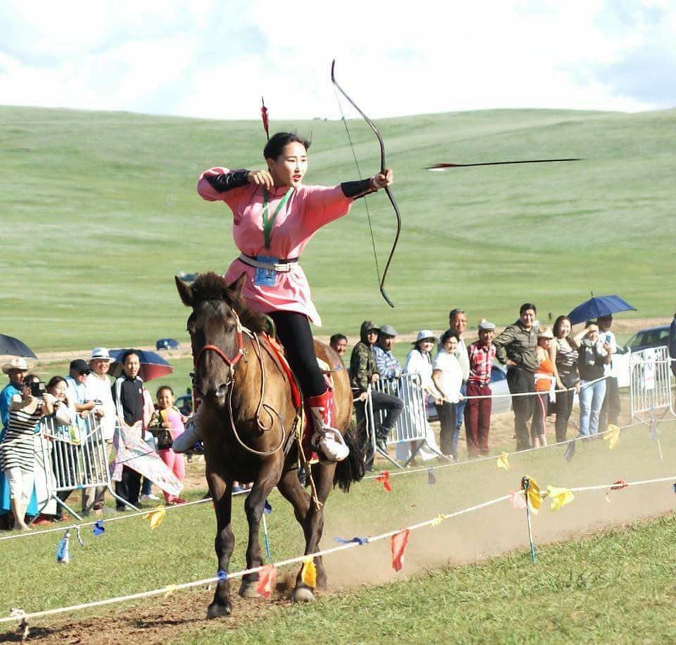 Mongol Archer On Horseback