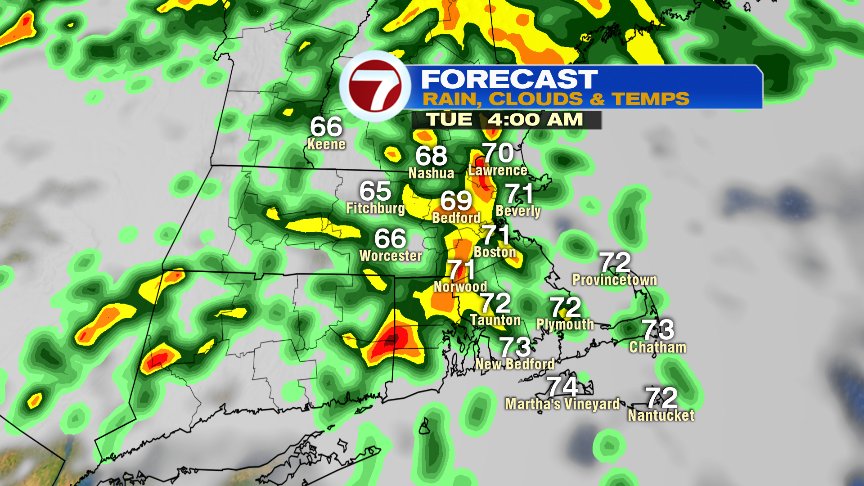 Wet Weather Moves In… Florence Update Too - Boston News, Weather ...