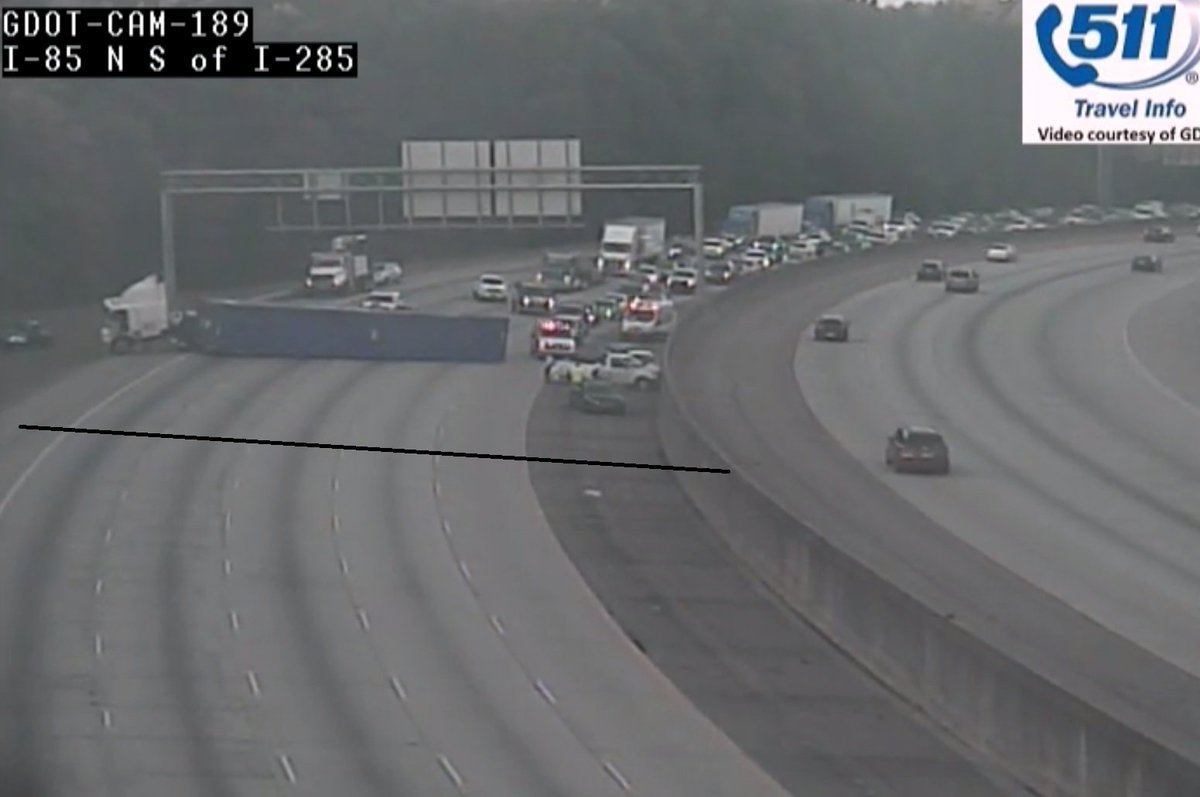 Triple Team Traffic On Twitter Red Alert Fulton Co Overturned