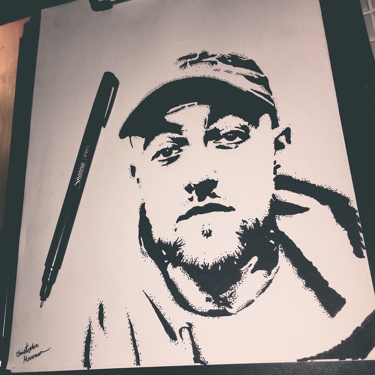 Mac Miller Stencil