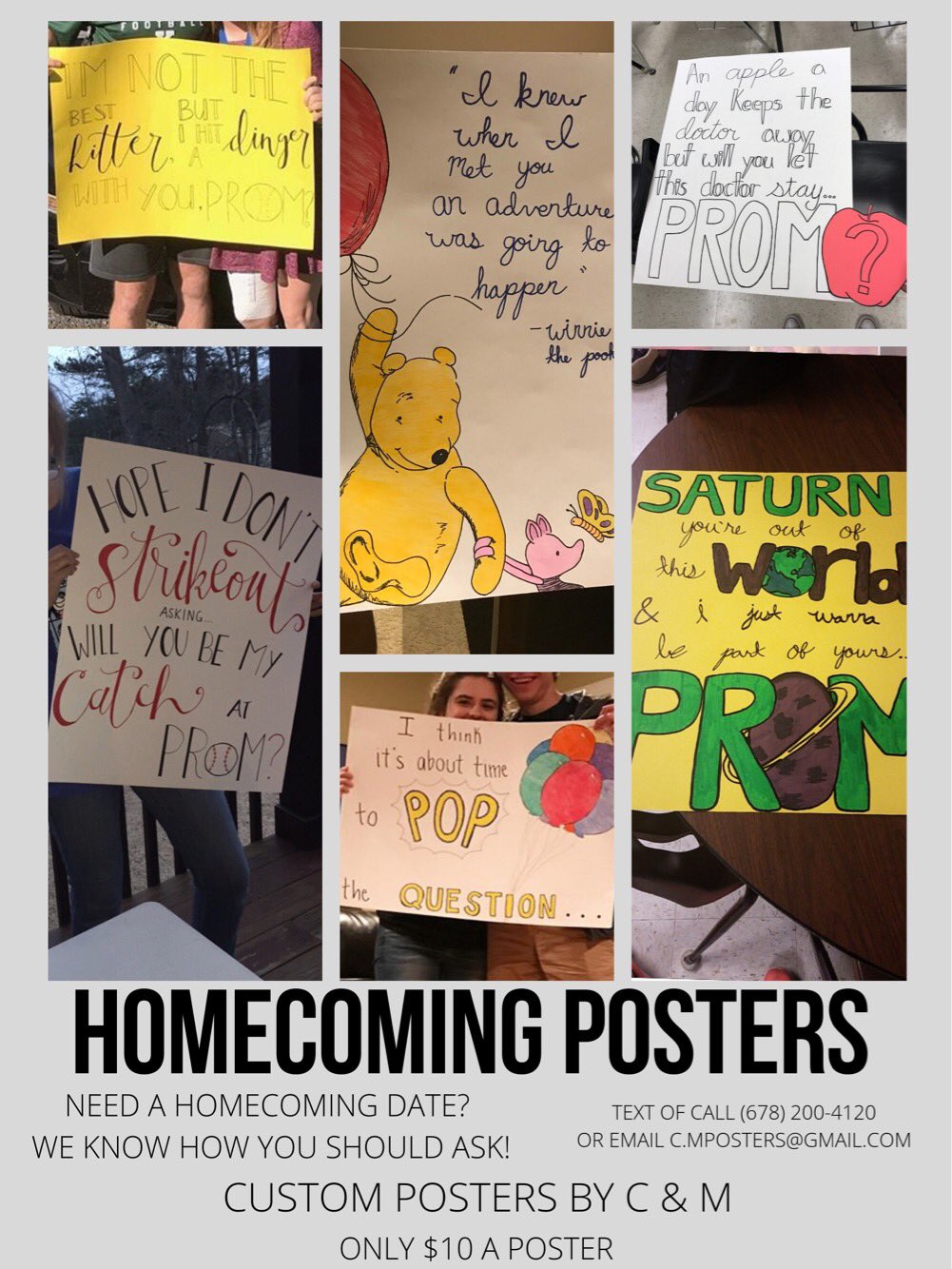 Homecoming Poster Ideas The Face Behind The Proposals – LHStoday