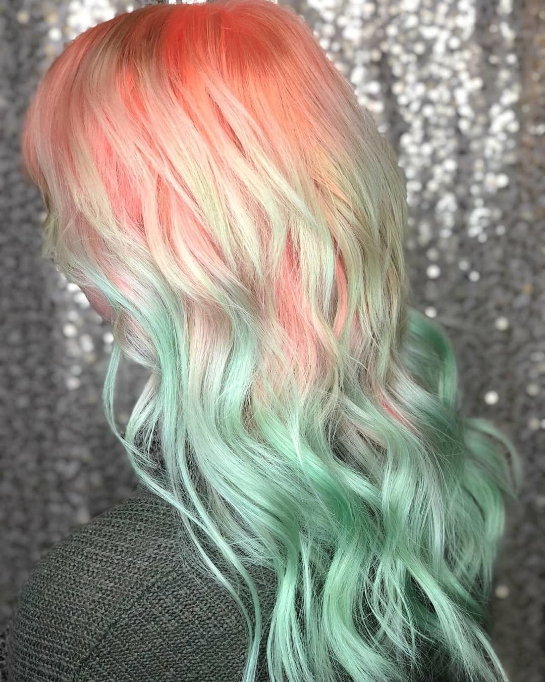 Green Pastel Hair Color