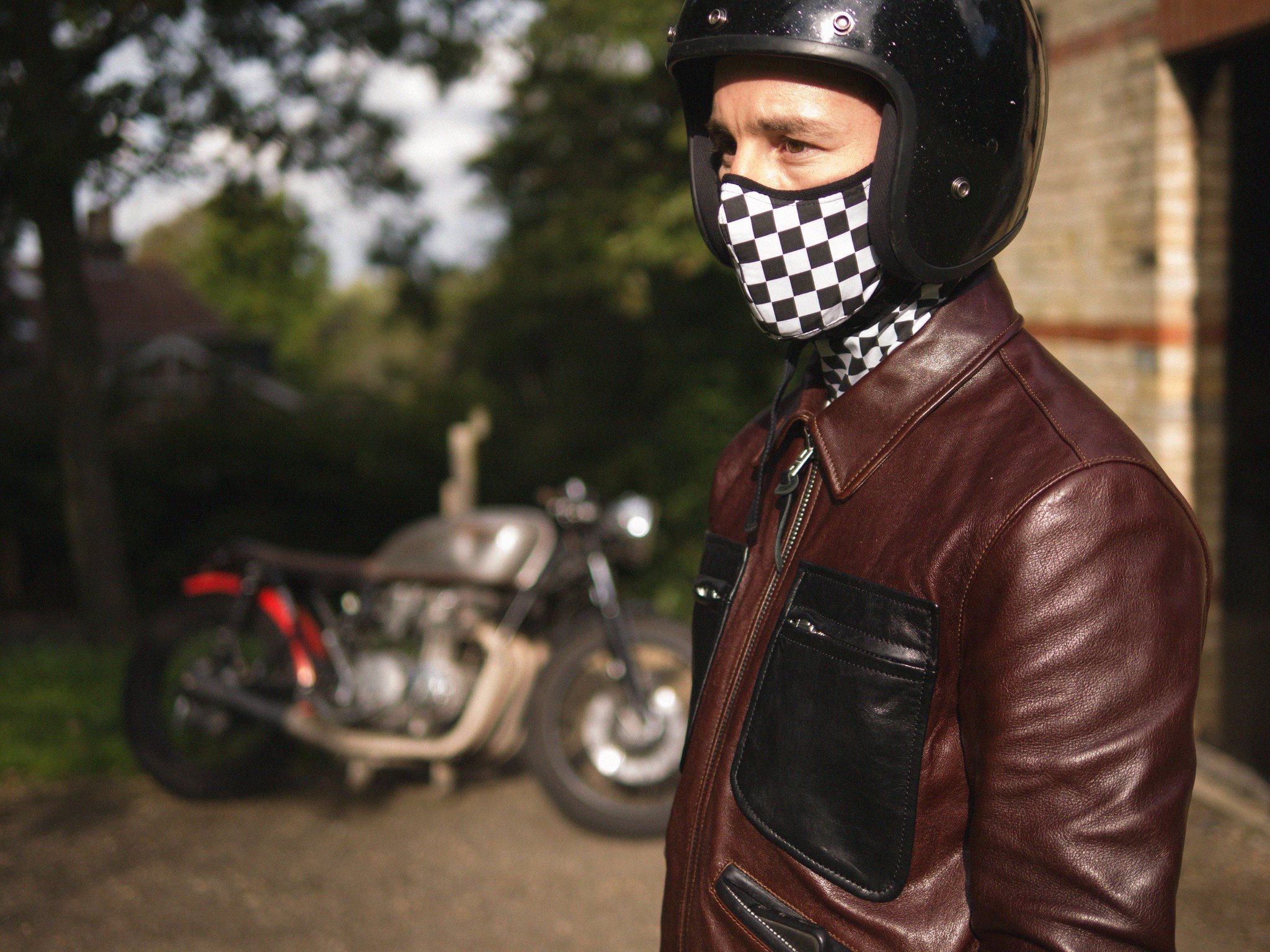 Cafe Racer Leather Face Mask | Reviewmotors.co