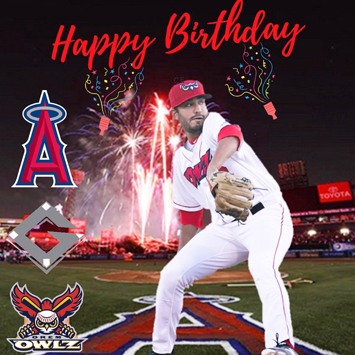 Happy Birthday Angels Baseball
