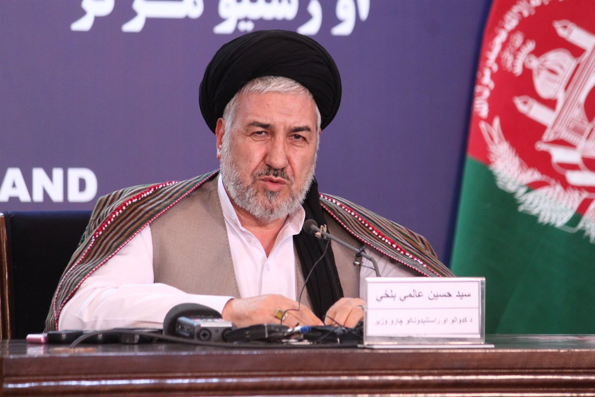 Addressing a presser in Kabul, Refugees and Repatriation Minister Sayed ...