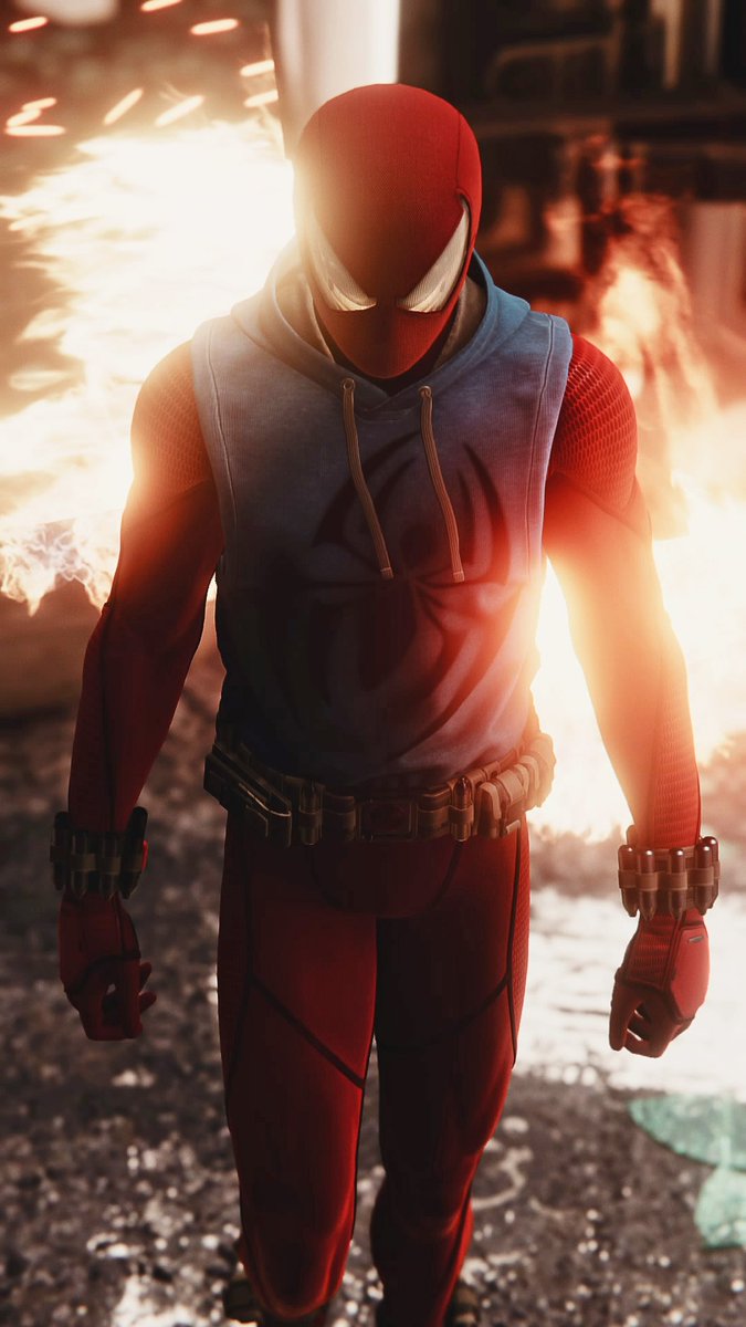 Superhero Walking Away From Explosion