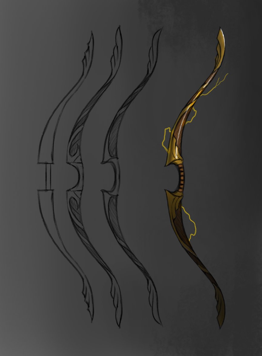 「First ideas for a magic bow redesign. Ca」|Robson Michelのイラスト