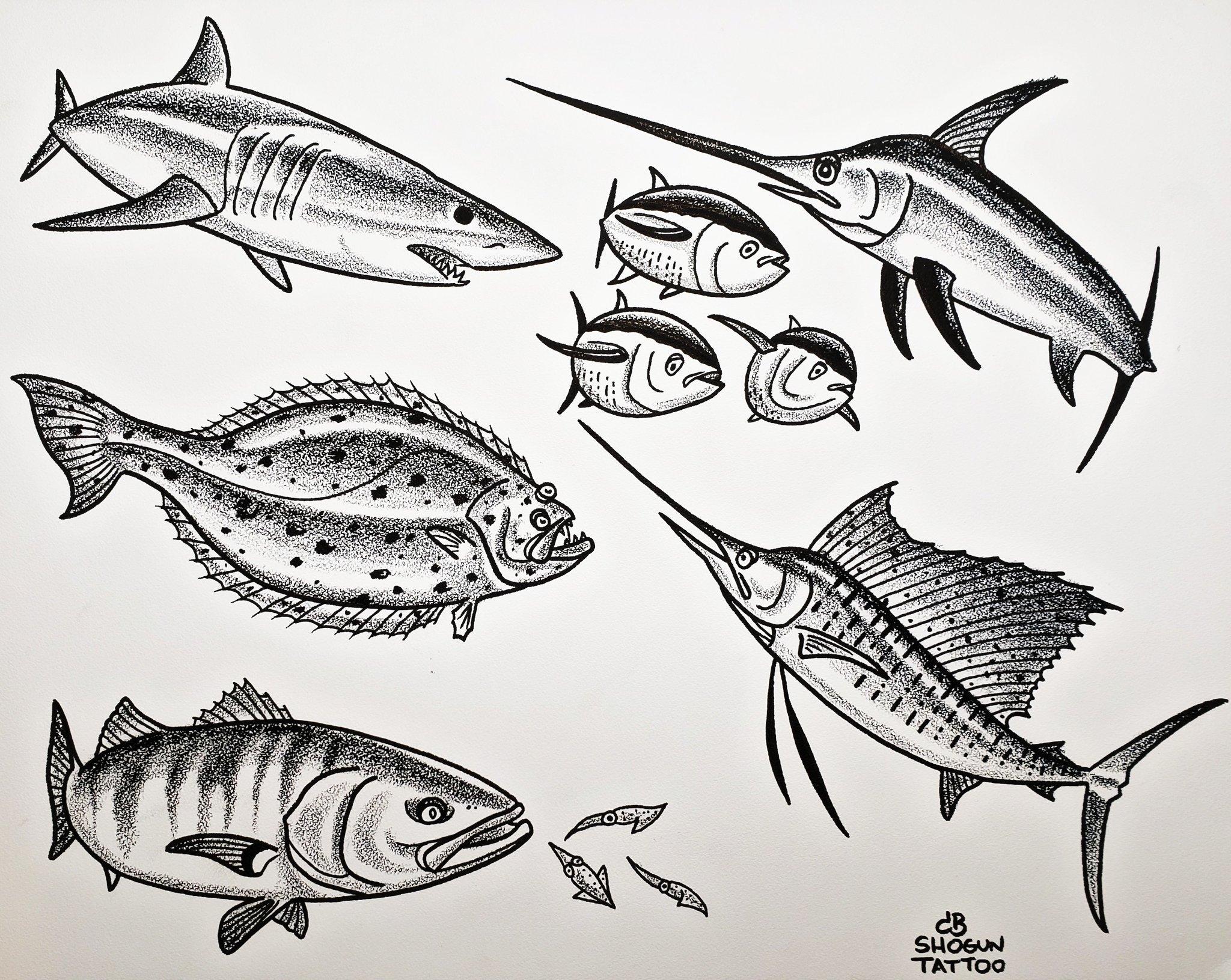 Saltwater Fish Tattoos