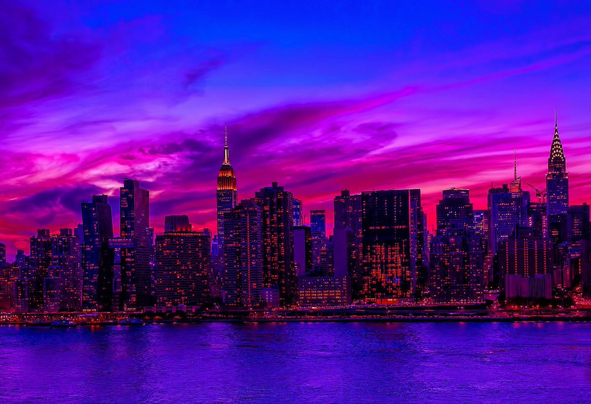 Beautiful Images Of Sunset New York Skyline Sunrise Stock Photos,