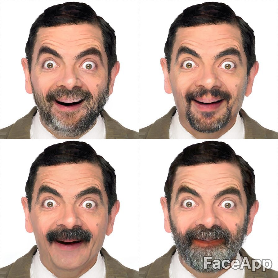 Rowan Atkinson Mr Bean Face