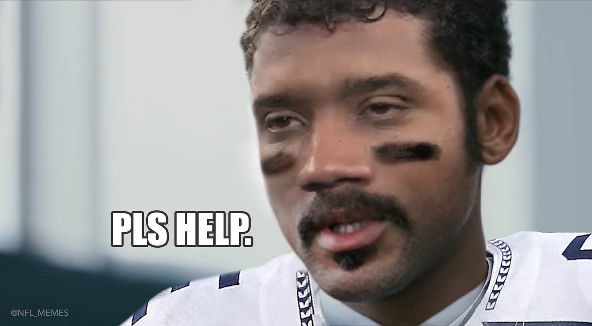 Russell Wilson looking at his offensive line like... | NFL Memes ...