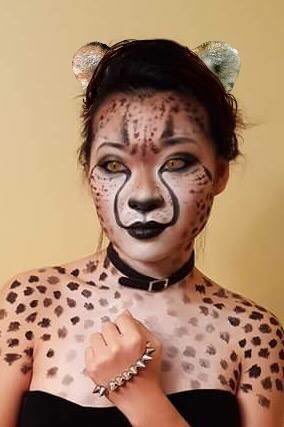 Cheetah Halloween Body Paint