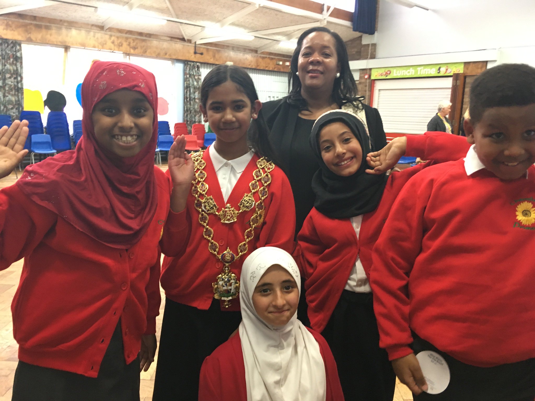 Chandos Primary on Twitter: "Celebrating with the Lord Mayor, Yvonne Mosquito (an ex Chandos ...