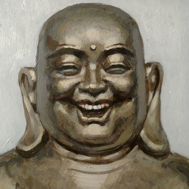 Laughing Buddha Drawing Head