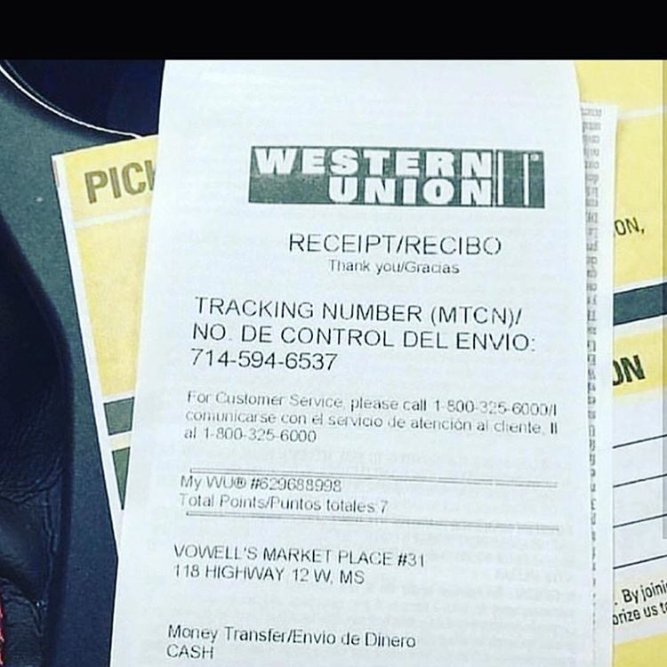 Western Union Receipt Mtcn western-union-receipt-mtcn