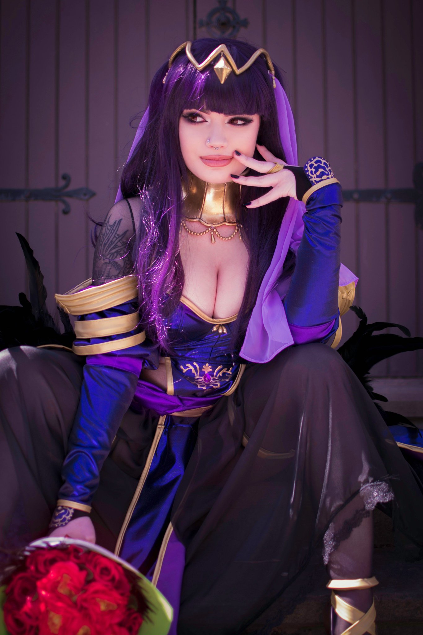 Lord Zorb 🤖 on Twitter: "Bridal Tharja photo! Working on editing this set now 💜#FireEmblemHeroes ...