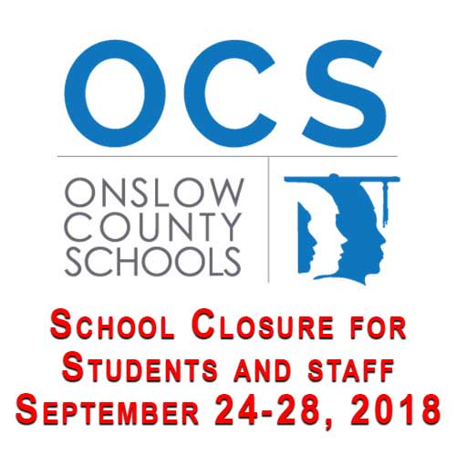 Onslow County Schools on Twitter: "No school for students Monday, Sept. 24 - Friday, Sept. 28 ...