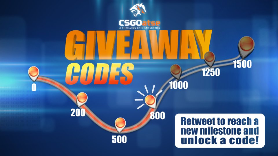 CSGOatse on Twitter: "You're more than halfway there! CODE: RT800HYPE Our biggest code yet ...