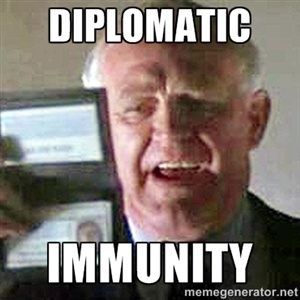 Diplomatic immunity - its been revoked or has it. > General Discussion ...