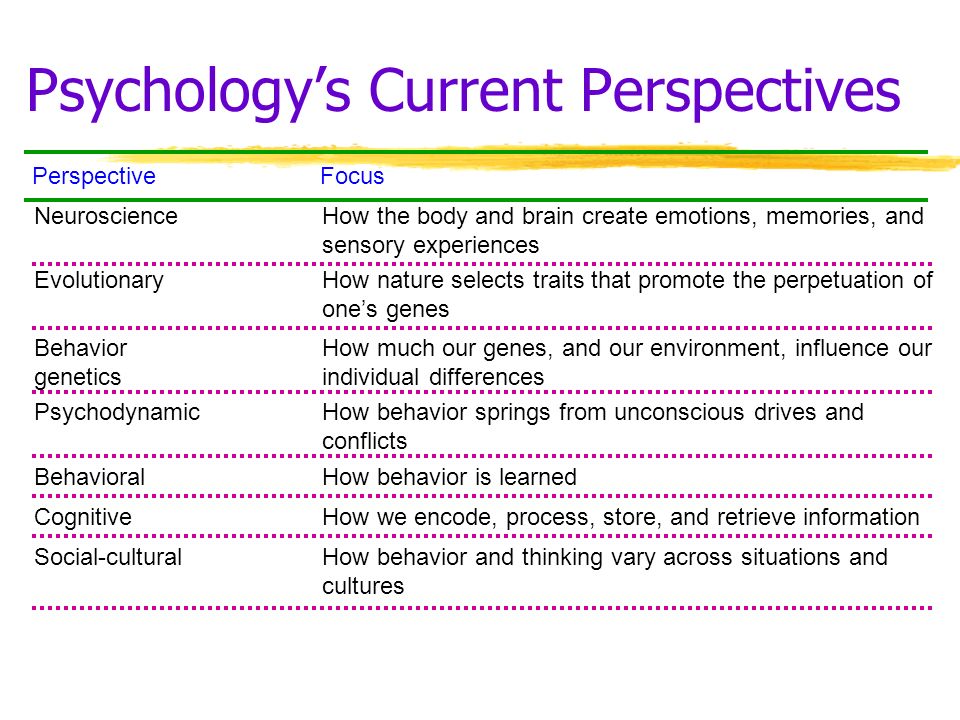 Social Cultural Psychology Perspective