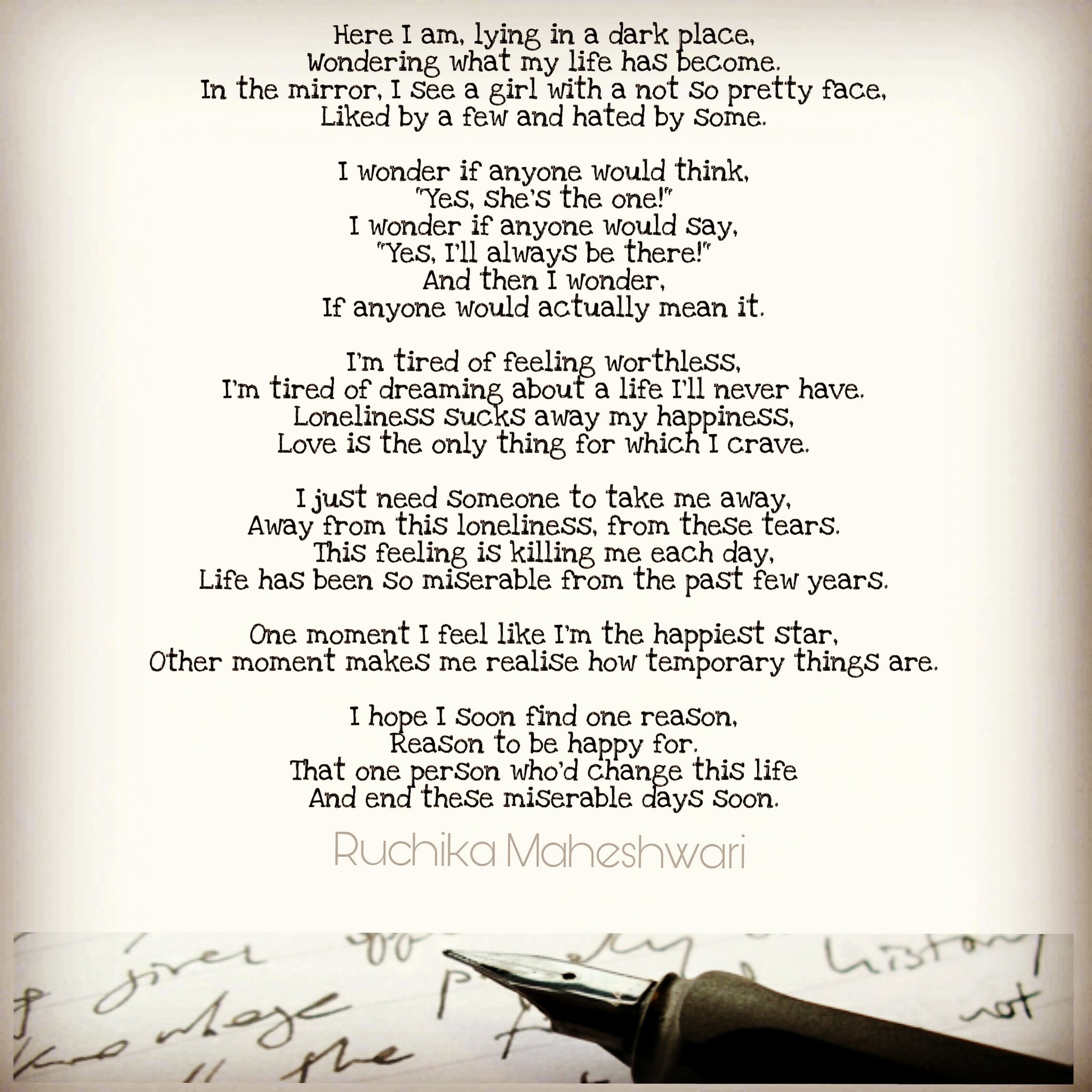 Tears Of Loneliness Poem