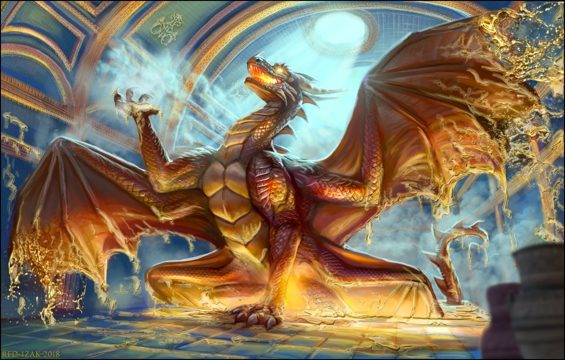 Smaug In Molten Gold