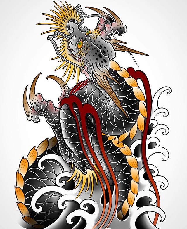 Traditional Japanese Dragon Flash
