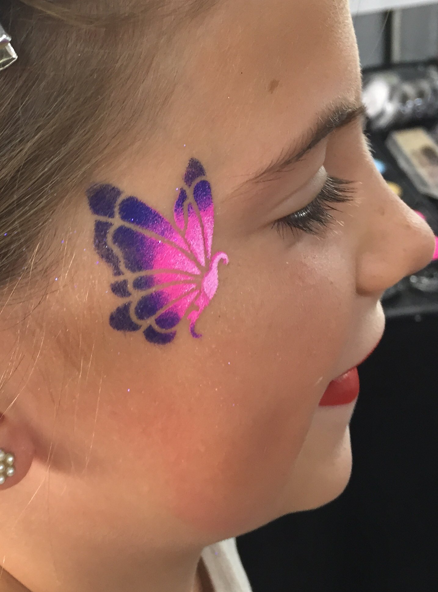 Butterfly Face Paint Cheek