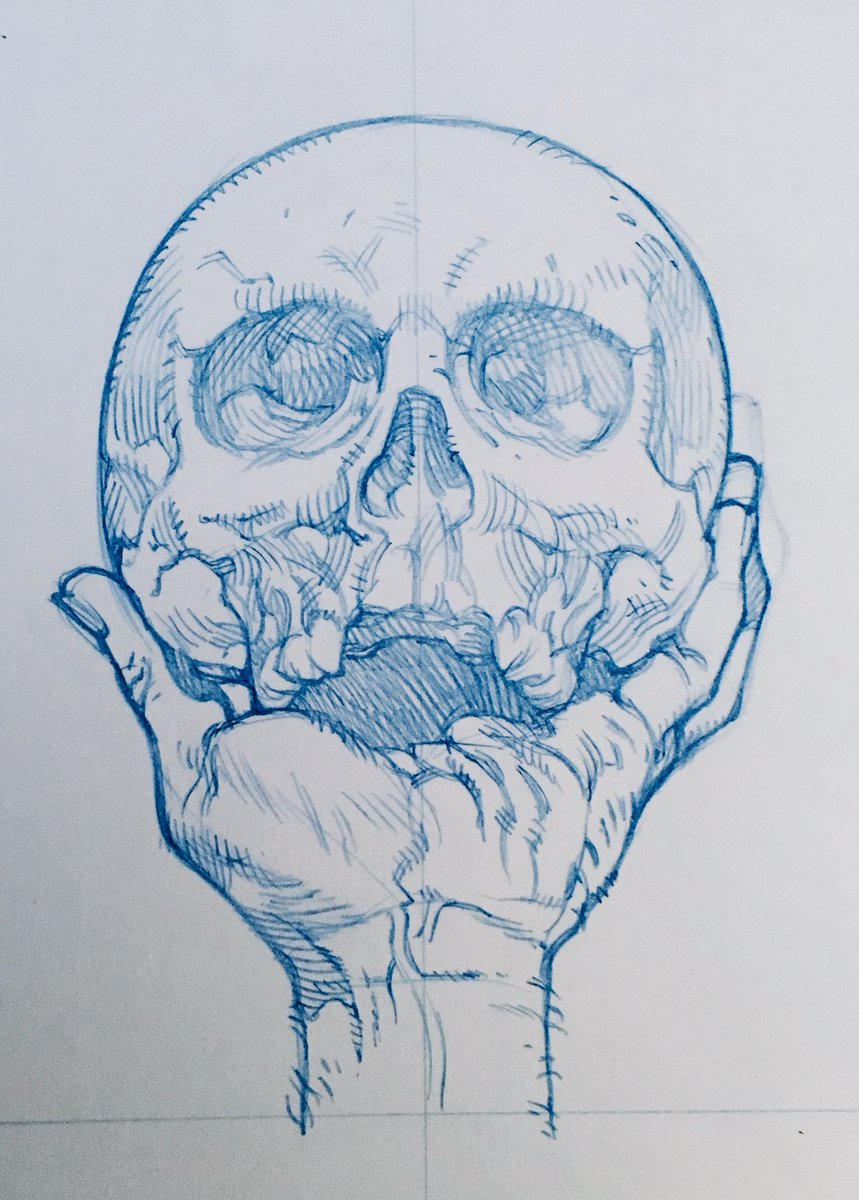 Hamlet Skull Drawing