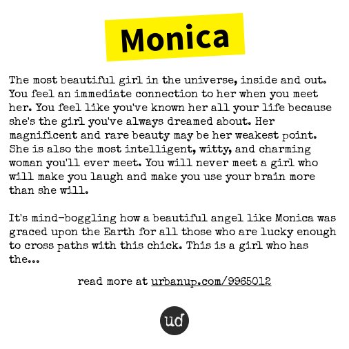 Monica Name Definition