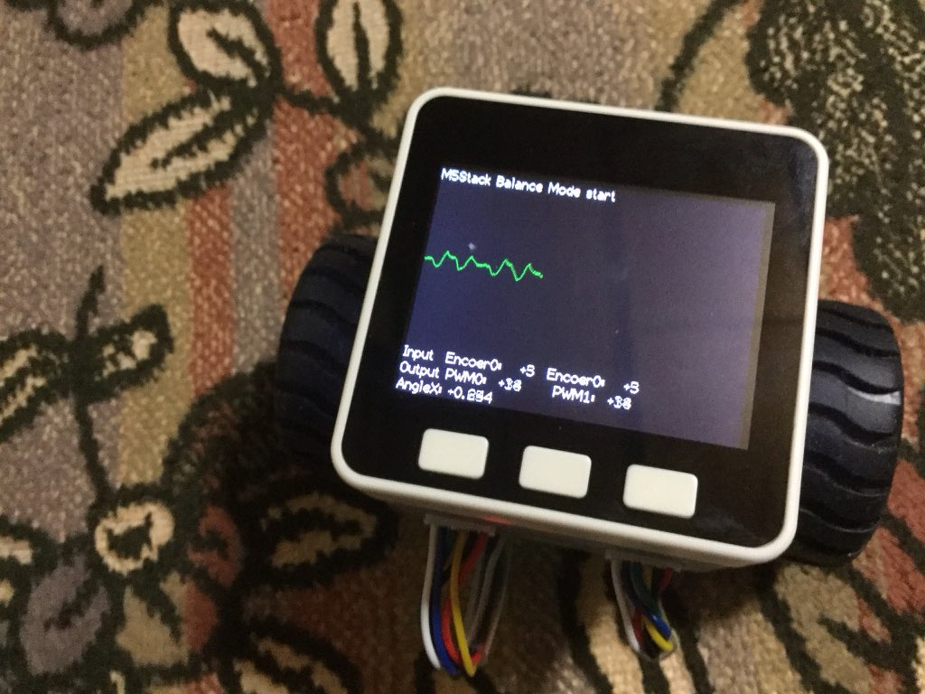 M5BALA - M5Stackミニバランスカー を動かしてみた。 ＃M5Stack #二輪倒立振子ロボット (2ページ目) - Togetter