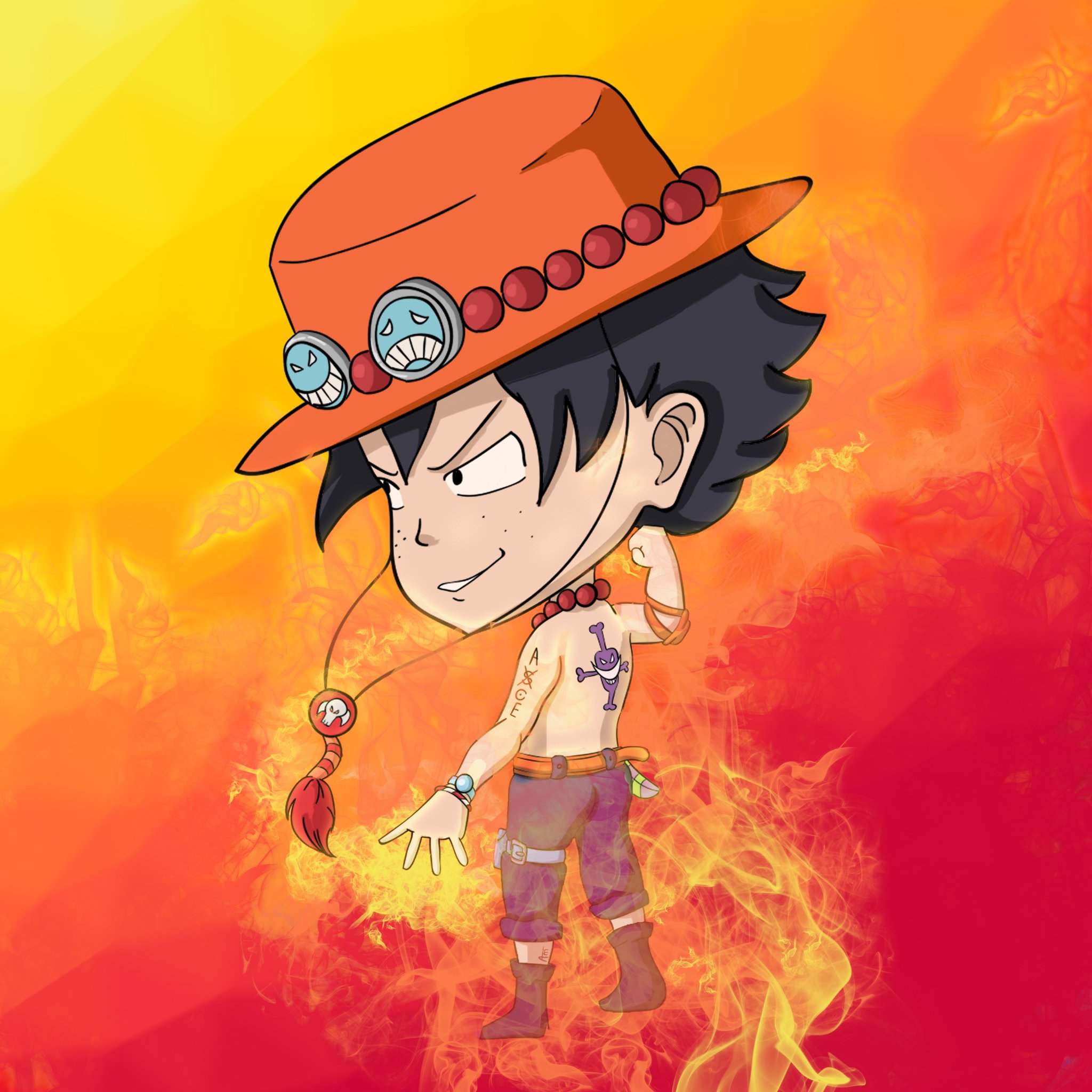 Chibi One Piece Ace