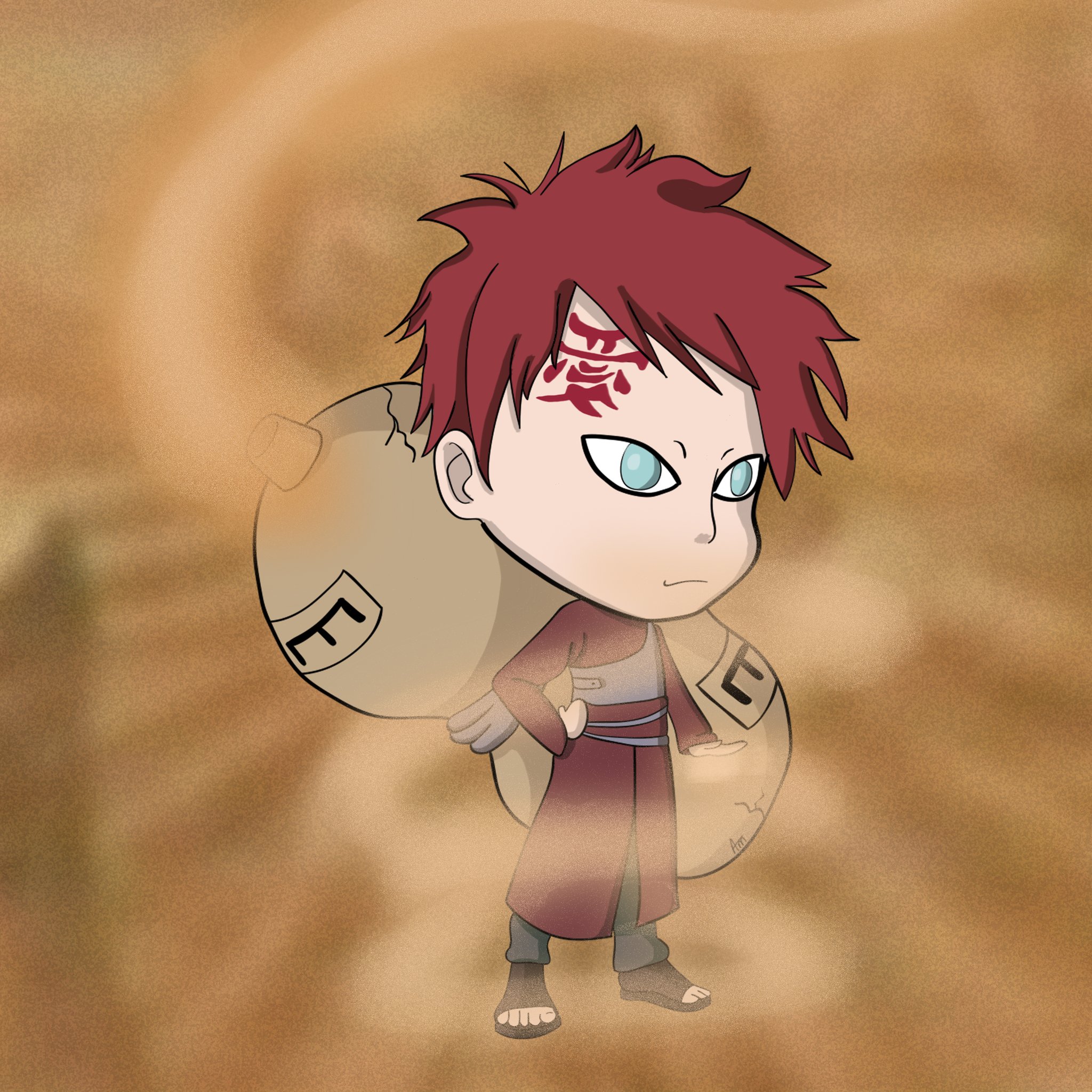 Gaara Chibi Wallpaper