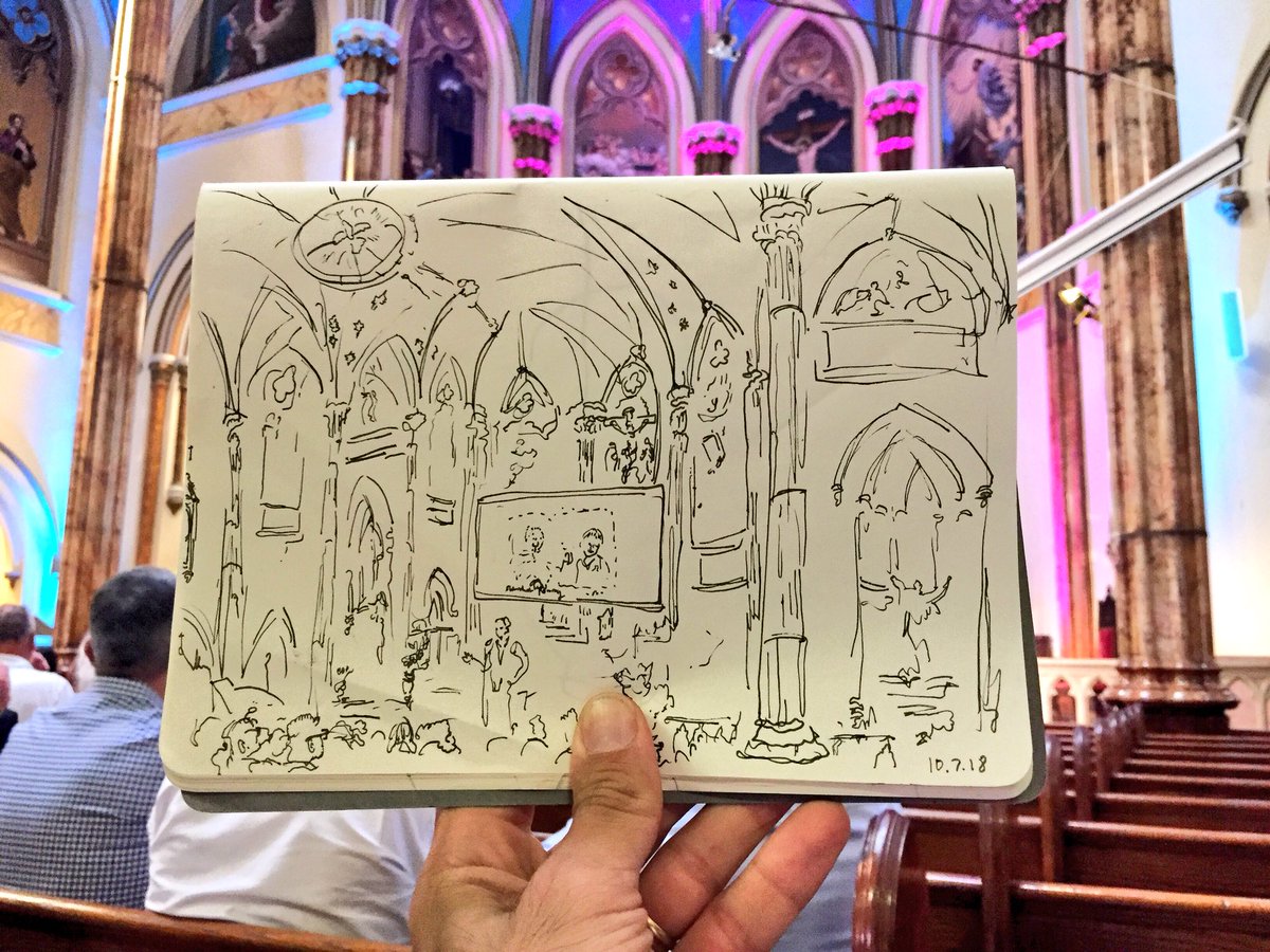 Inside Of A Church Drawing