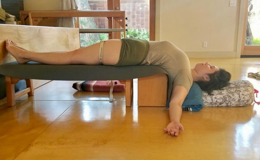 Supported Setu Bandha Sarvangasana