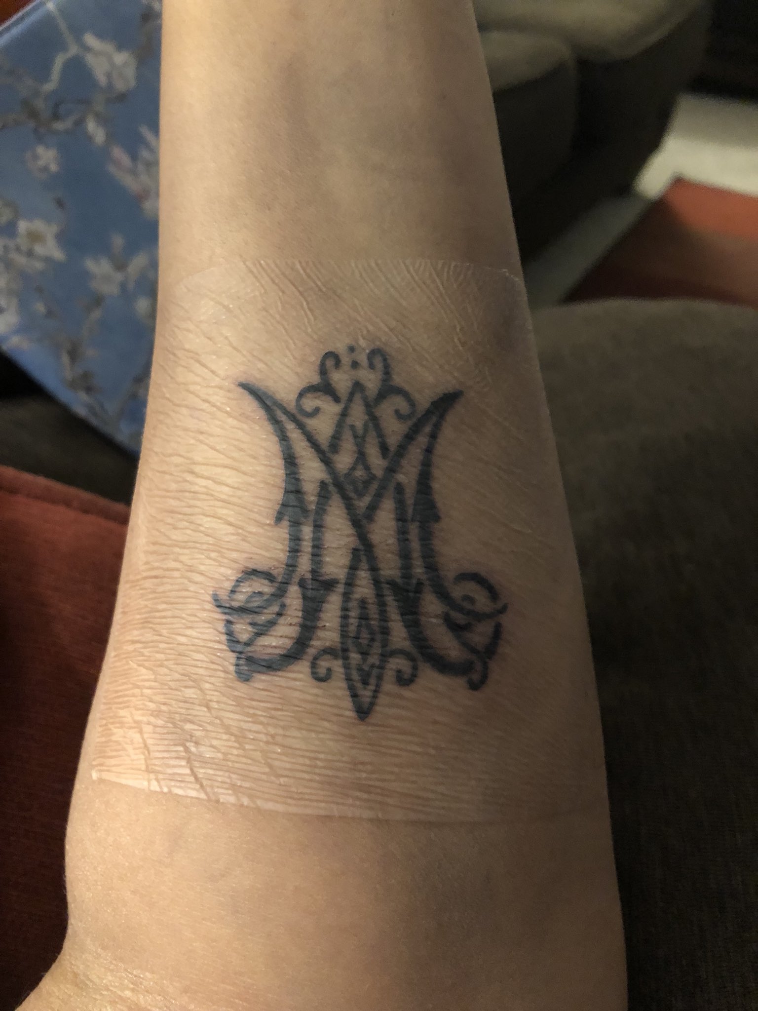 Ave Maria Symbol Tattoo