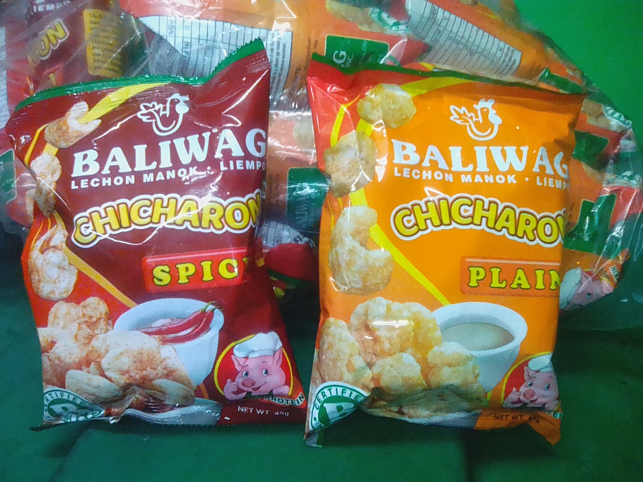 Baliwag Lechon Logo BALIWAG LECHON Chicharon With LAMAN 2 Pcs (100g)
