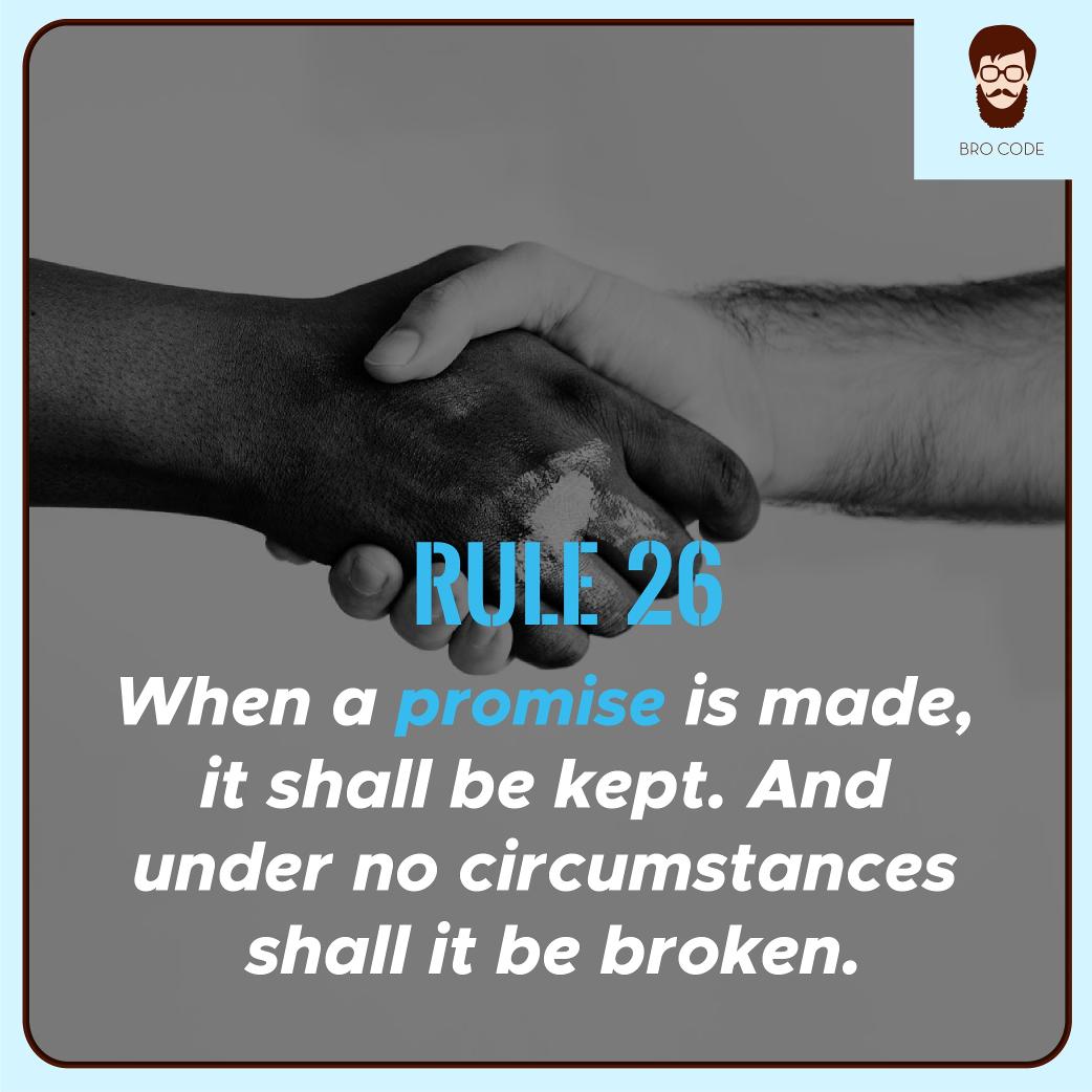 Bro Code Rules Poster