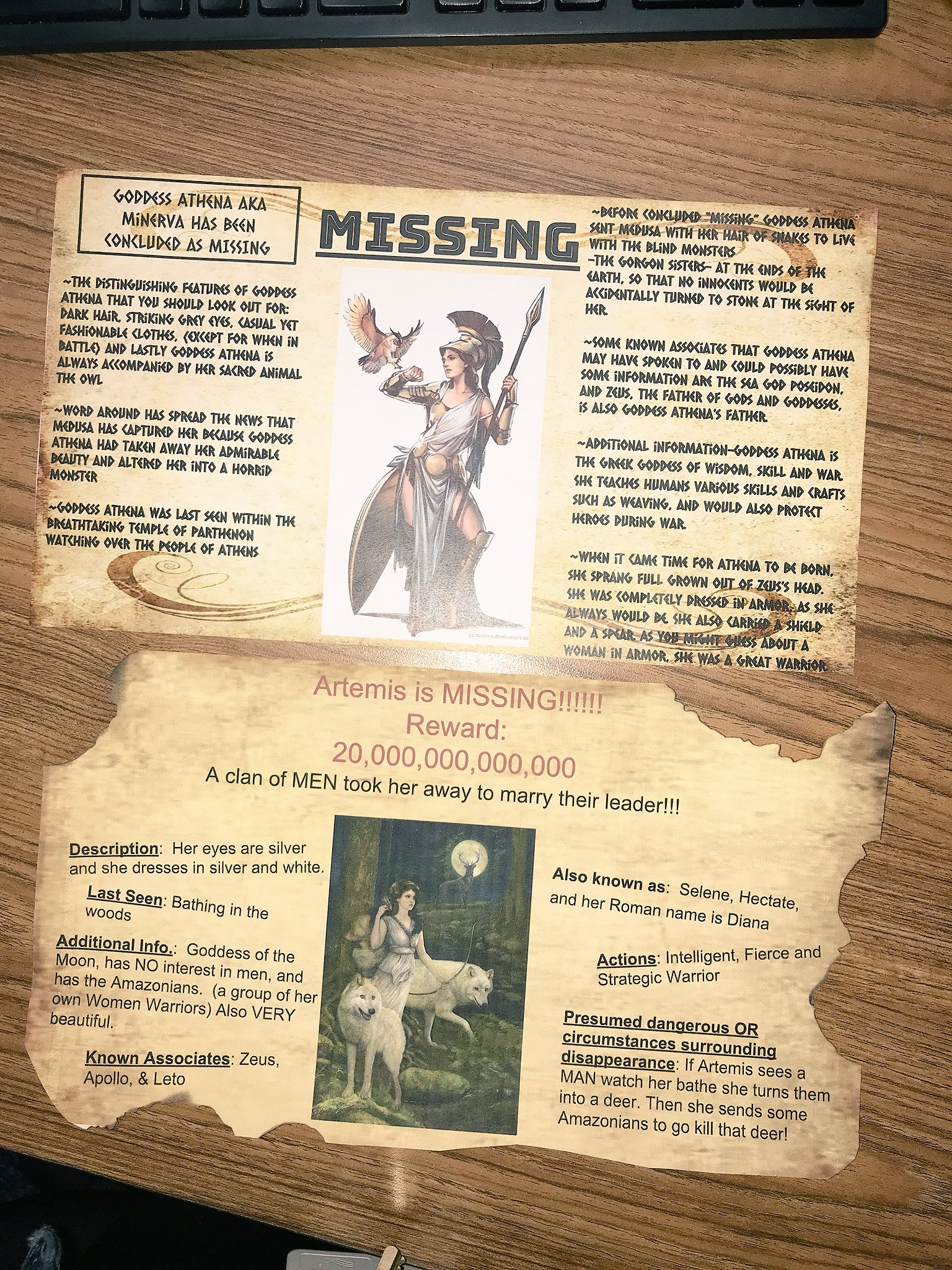 Missing Reward Poster