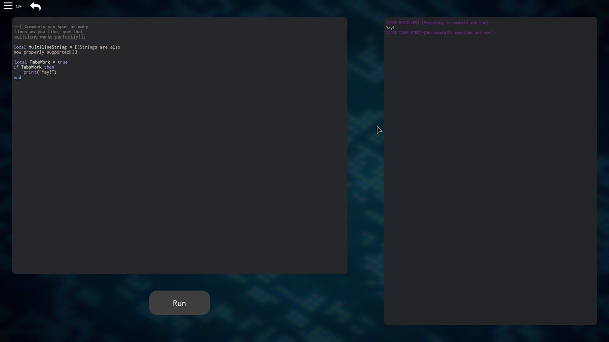Boatbomber on Twitter: "Syntax highlighting for @LuaLearning is finally done! All cases are ...